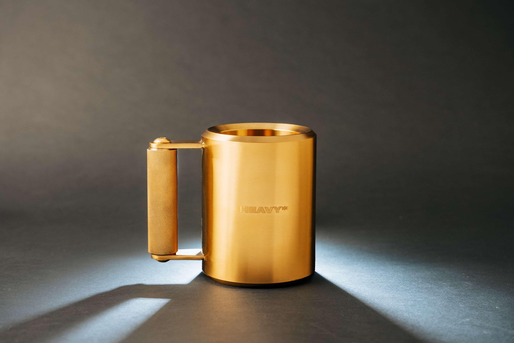 22lb Gold Heavy* Mug | Stainless Steel Mug in Gold Color – The Heavy Cup
