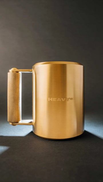22lb Gold Heavy* Mug | Stainless Steel Mug in Gold Color – The Heavy Cup