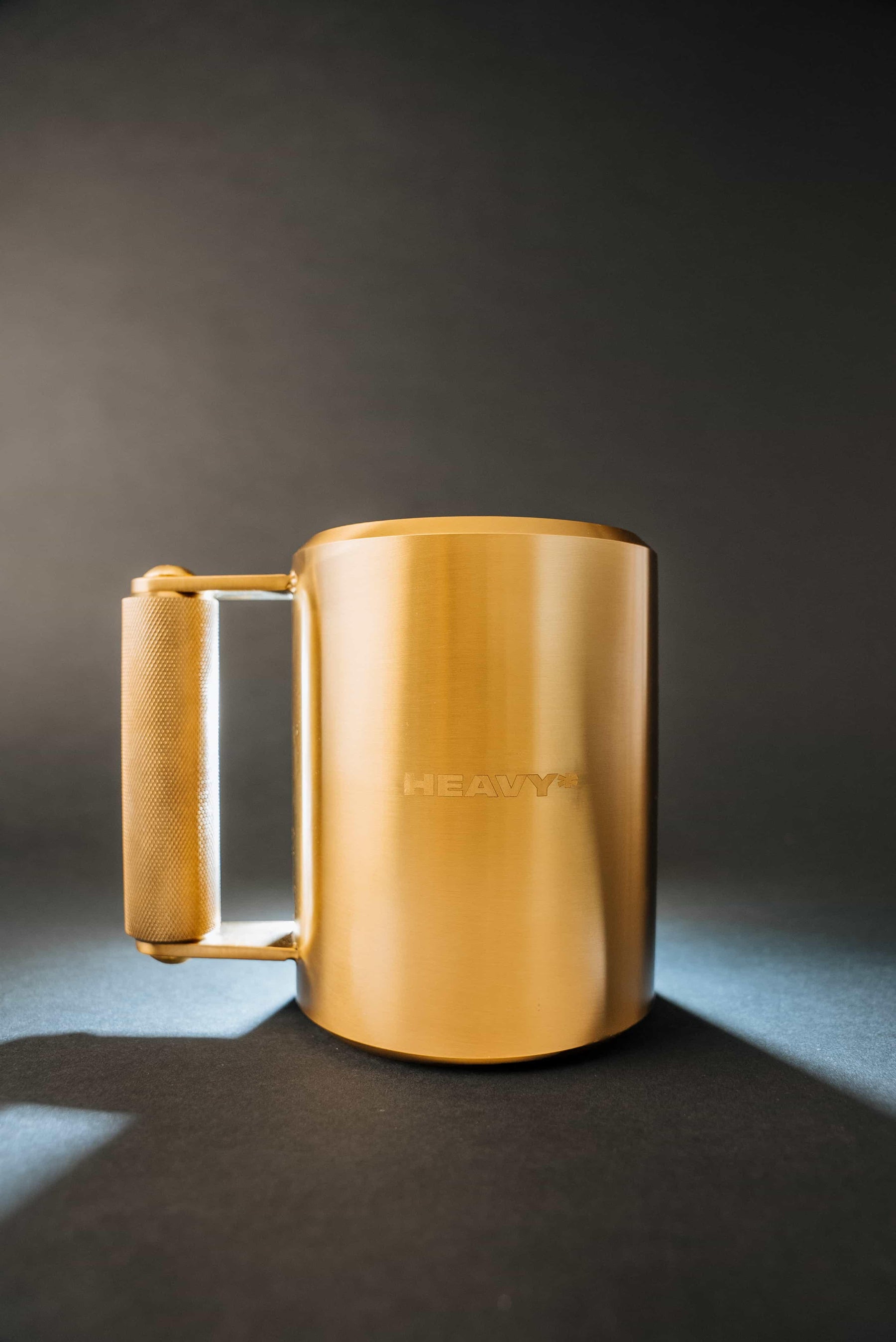 22lb Gold Heavy* Mug | Stainless Steel Mug in Gold Color – The Heavy Cup