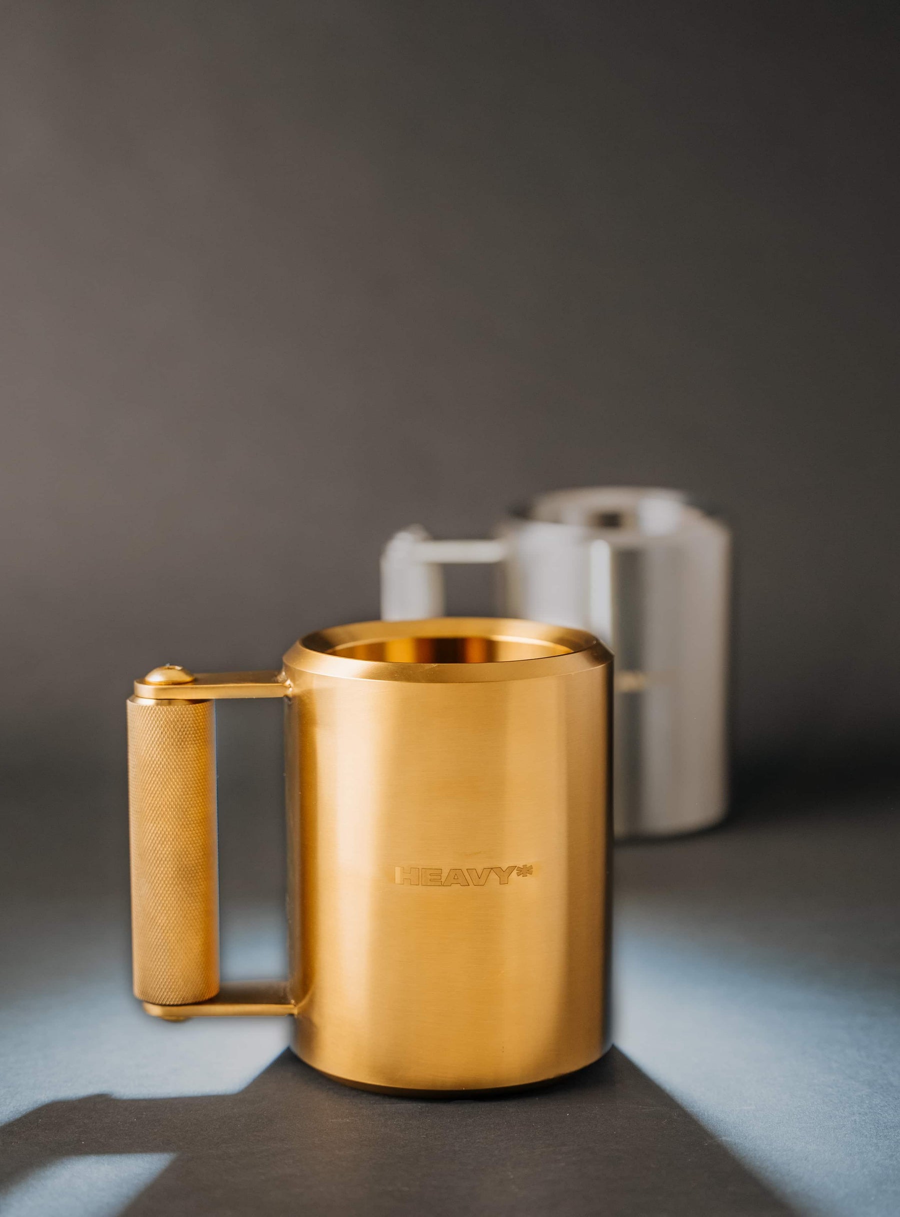 22lb Gold Heavy* Mug | Stainless Steel Mug in Gold Color – The Heavy Cup